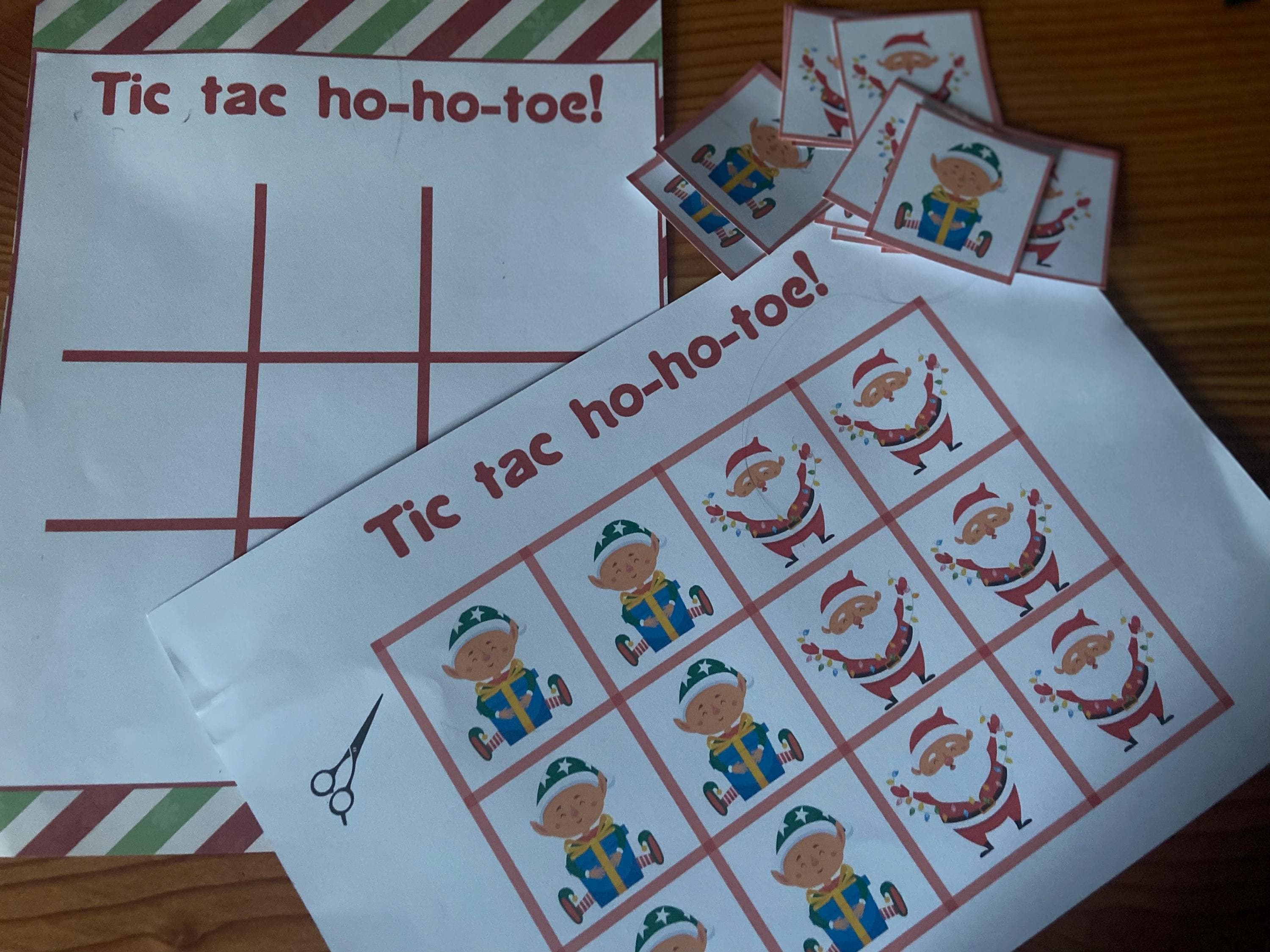 Christmas Tic Tac Toe Instant Download (party Game, Fun Holiday ...