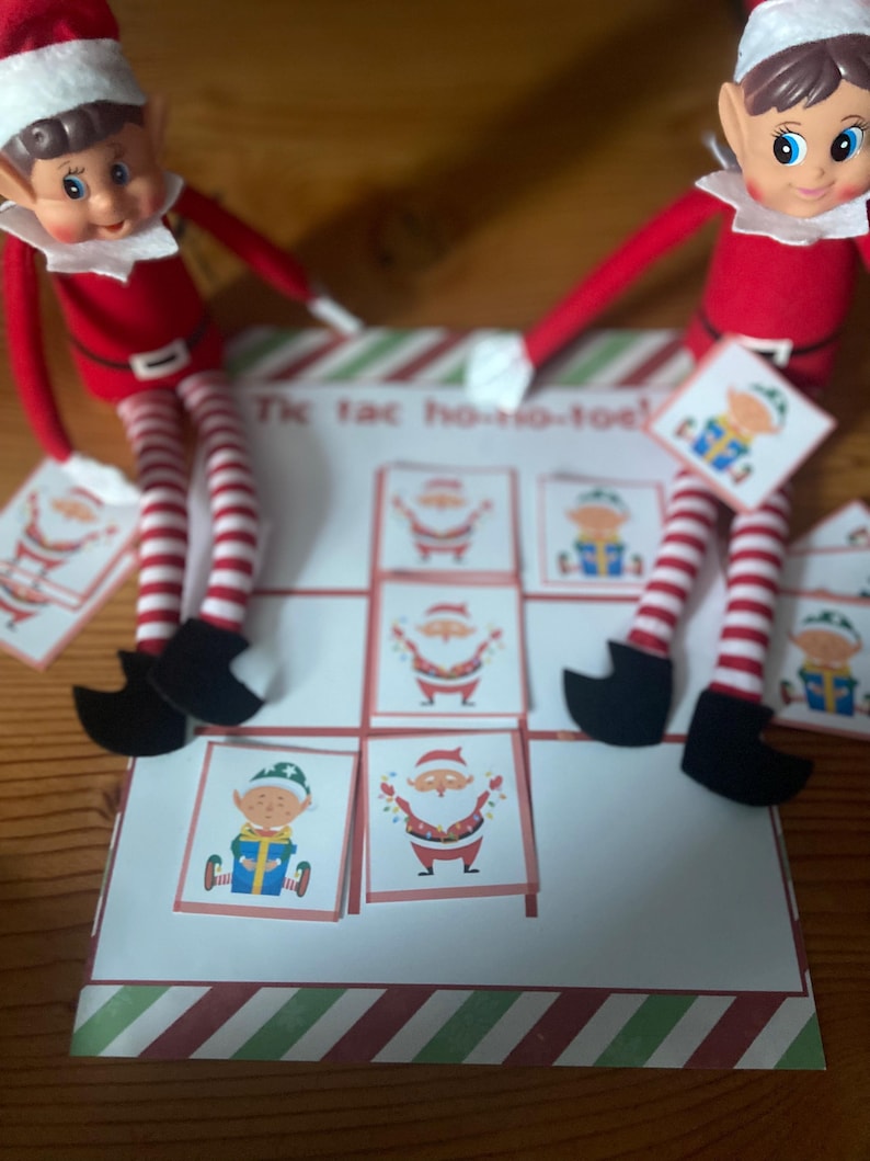 Christmas Tic Tac Toe Instant Download party Game, Fun Holiday Activity ...