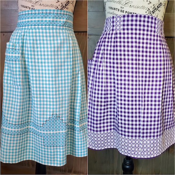 Gingham Apron - Etsy