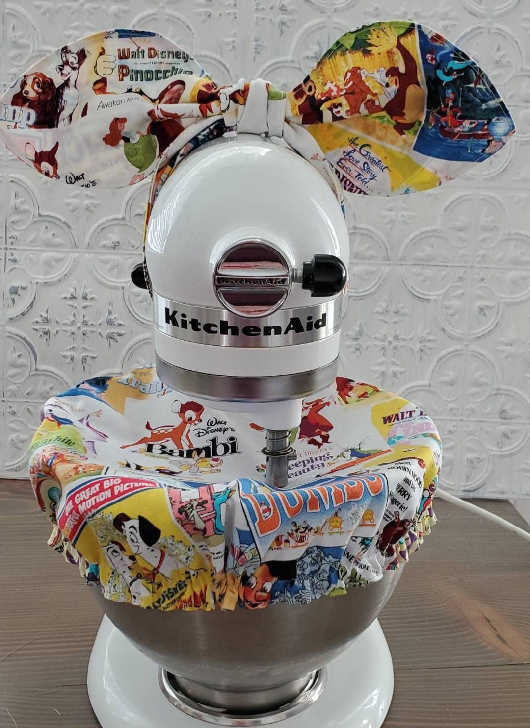 Kitchenaid Cover Vintage Disney Movies/ Bowl Cover/bowl and Bow Cover ...