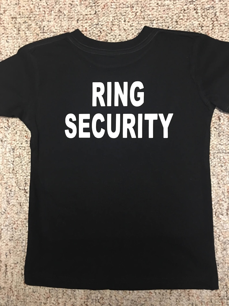 Ring Security Shirt Ring Bearer T-shirt Tuxedo Shirt - Etsy