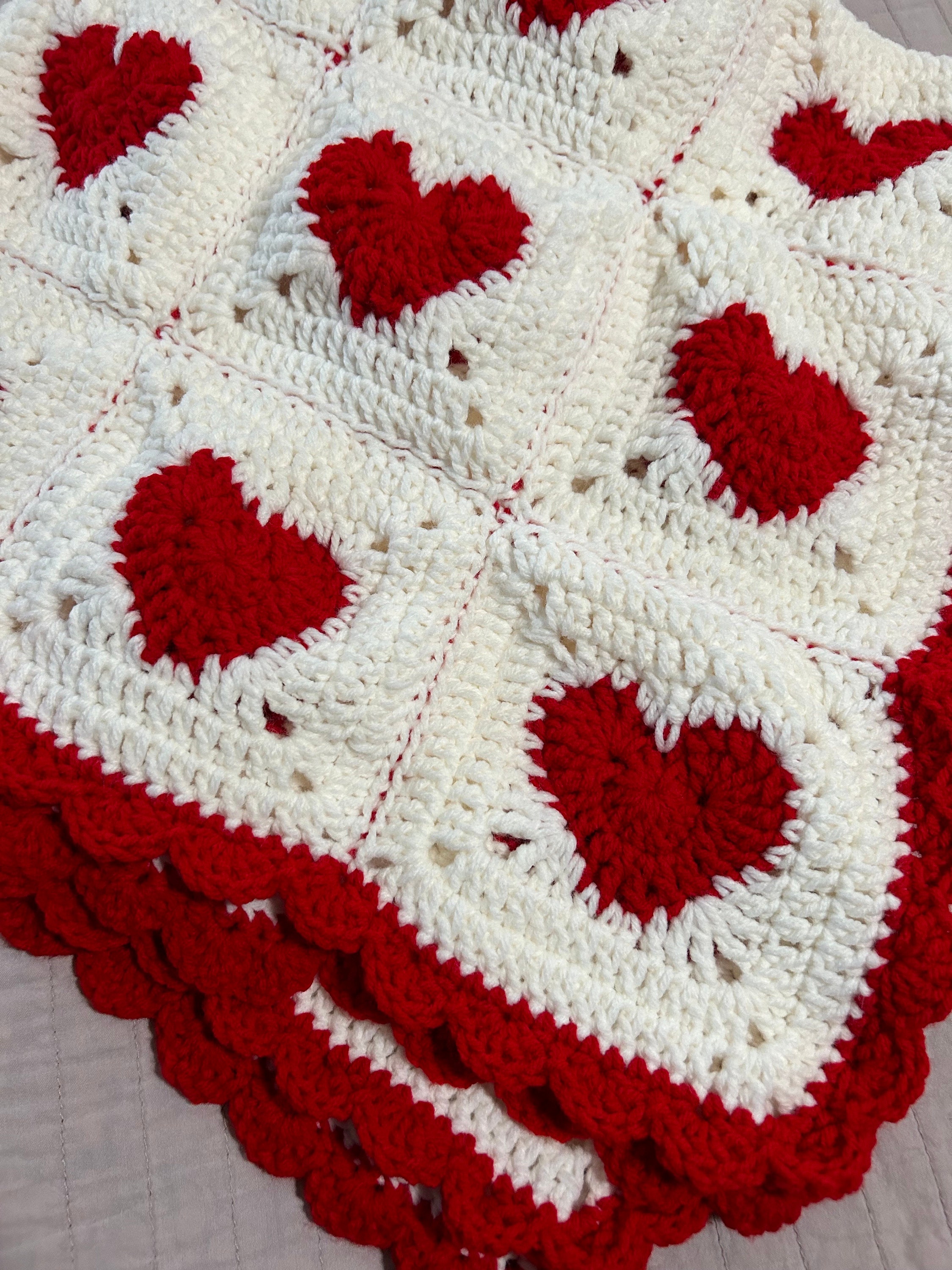 Heart Blanket - Etsy