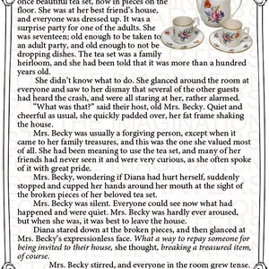 Kids Printable Tea Set Story Starter Writing Prompt Kids | Etsy