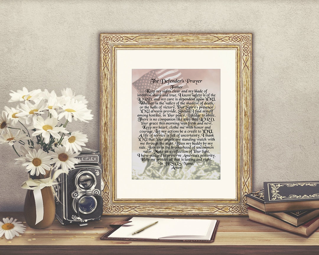 USMC Defender's Prayer Art Print, Patriotic Poem (digital Download) - Etsy