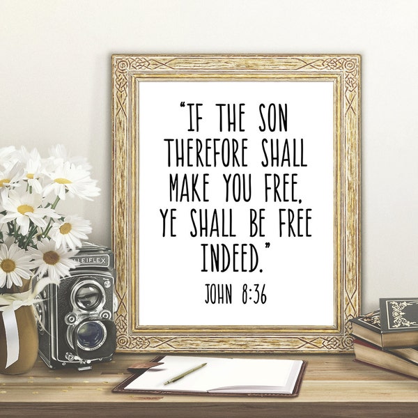John 8 36 - Etsy