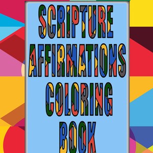 Scripture Affirmations Coloring Book Printable, 25 Motivational ...