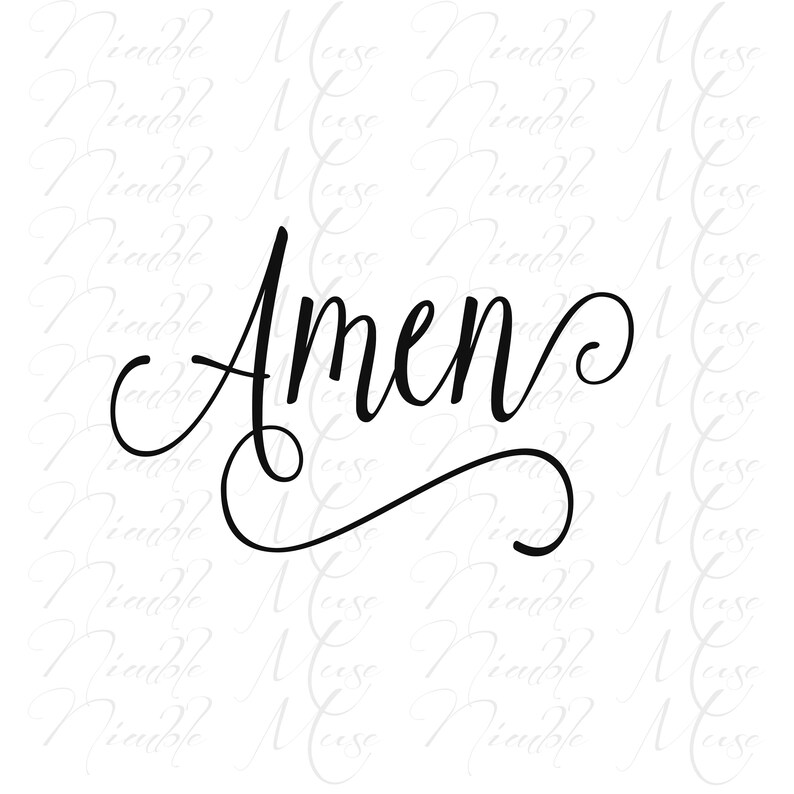Amen SVG, Christian Svg, Files for Cricut, Files for Silhouette, Vinyl ...