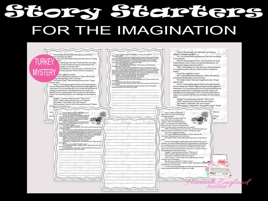Thanksgiving Writing Prompt, Kids Writing Printable, Turkey Mystery ...
