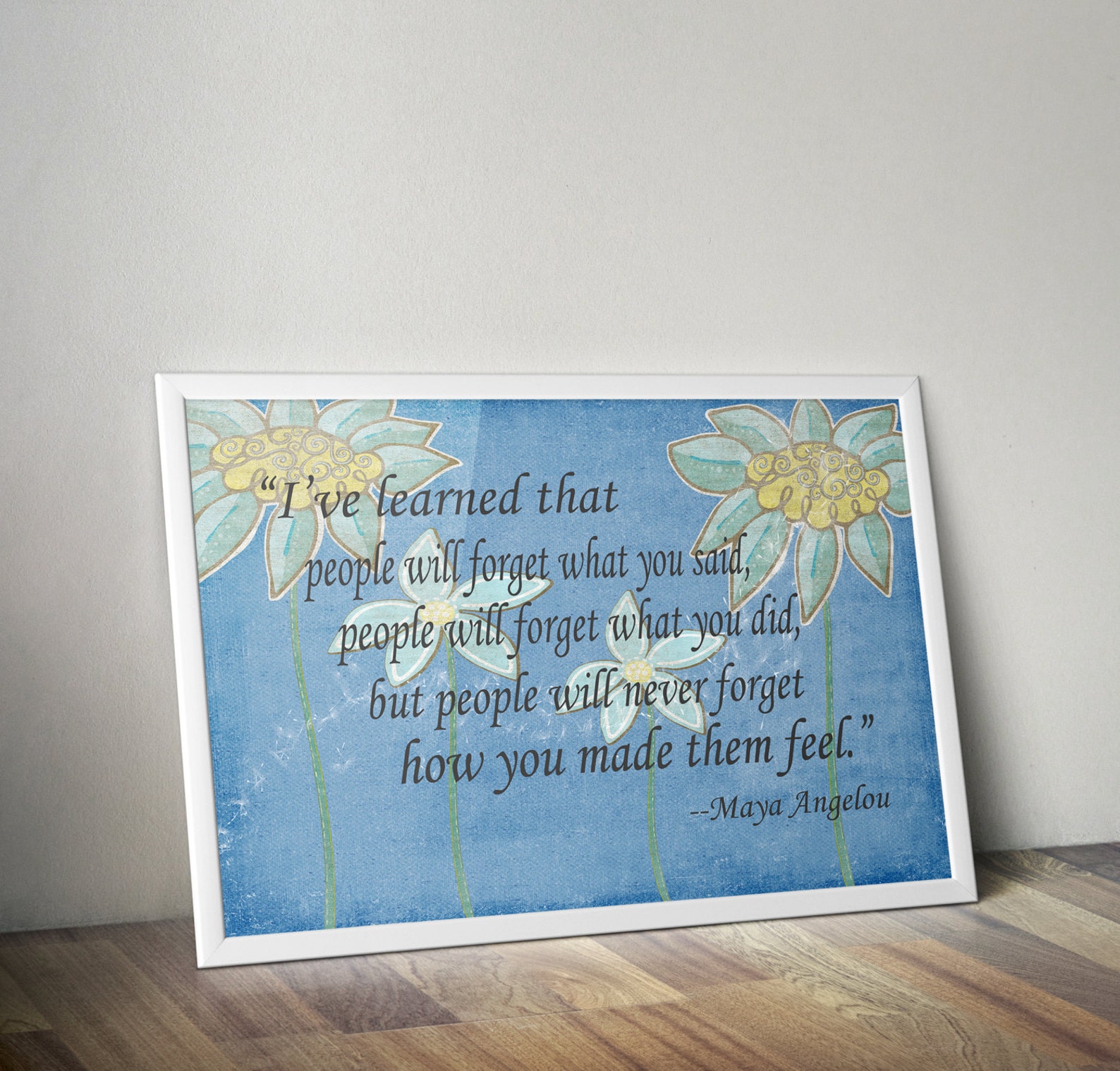 Bundle of 4 Maya Angelou Quote Prints, Maya Angelou Art Prints, African ...
