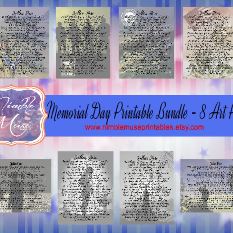 Fallen Soldier Poem - Etsy