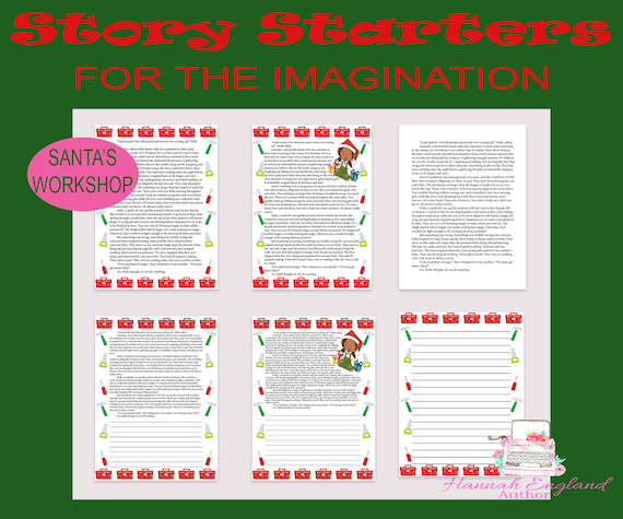 Kids Christmas Printables Santa's Workshop Story Starter | Etsy