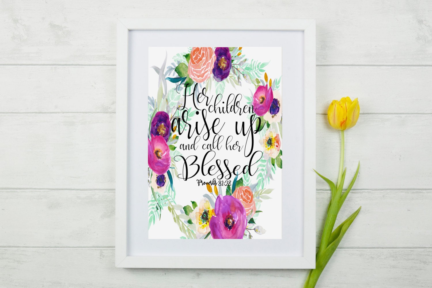 Proverbs 31 Scripture Wall Art, Proverbs 31:28 Bible Verse, Proverbs 31 ...