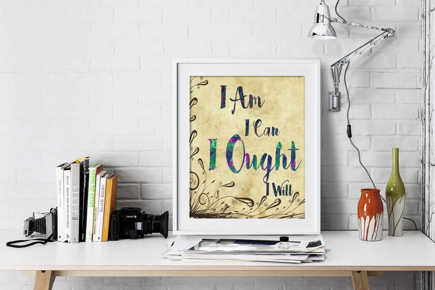 I Am I Can I Ought I Will, Charlotte Mason Quote, Homeschool Wall Decor ...