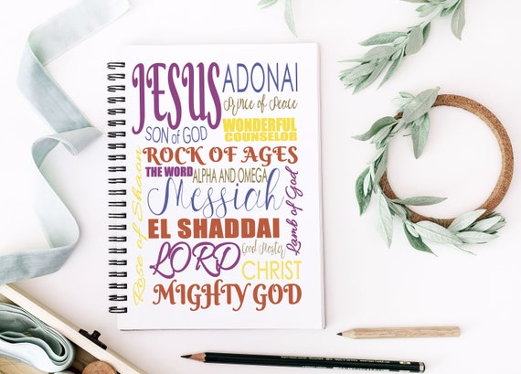 Names of Jesus Journal Jesus Notebook Christian Journal | Etsy