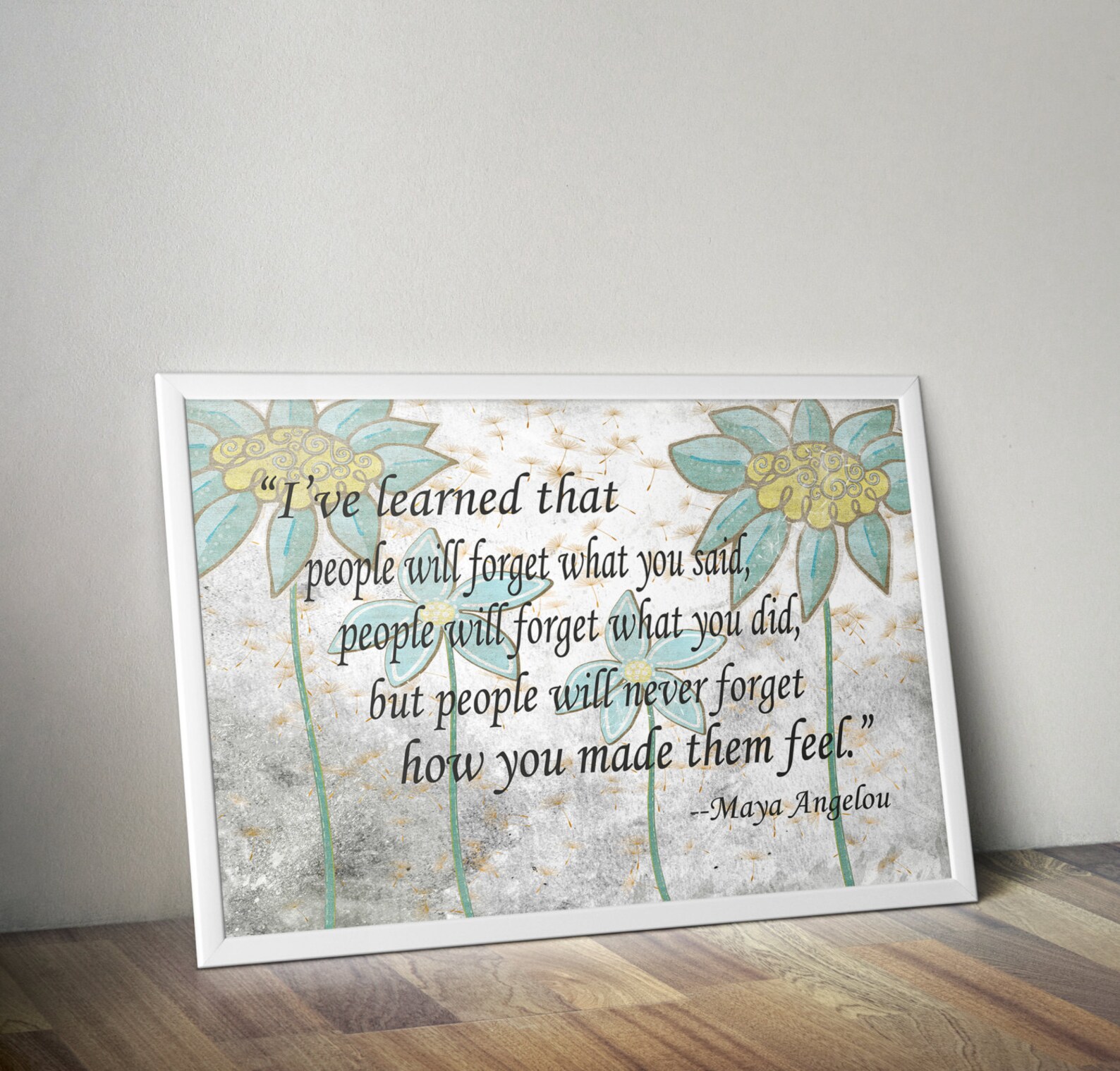 Bundle of 4 Maya Angelou Quote Prints, Maya Angelou Art Prints, African ...