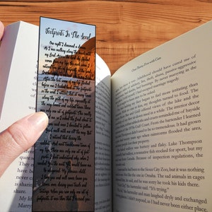 Printable Bookmark, Footprints in the Sand, Digital Bookmark, Printable ...