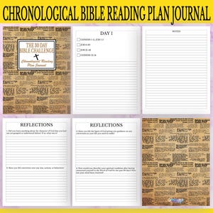 The 30 Day Bible Challenge Printable Bible Reading Plan, Chronological ...