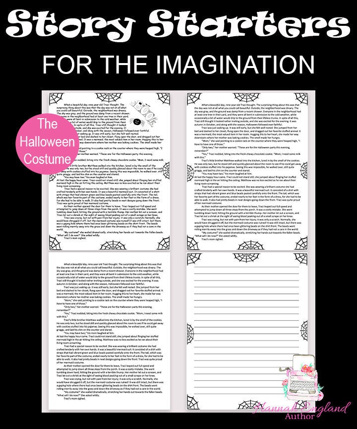 Halloween Story Starter, Writing Prompt, Kids Halloween Writing ...