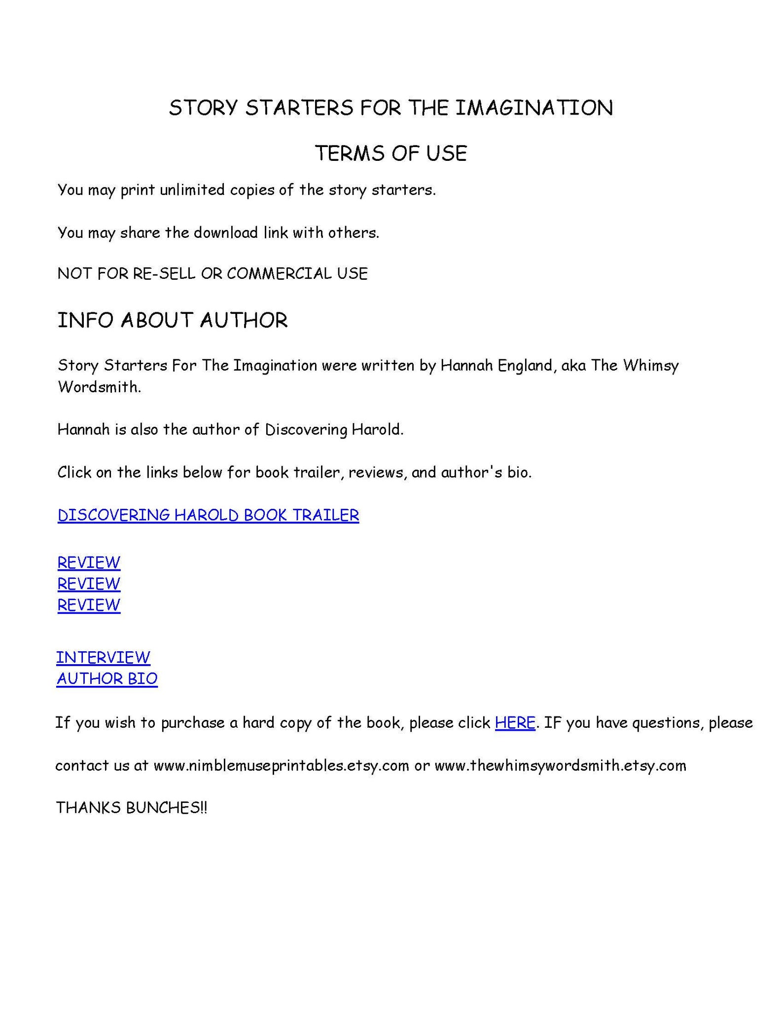 STORY STARTER FREEBIE, Free Writing Prompts, Kids Writing Activity ...