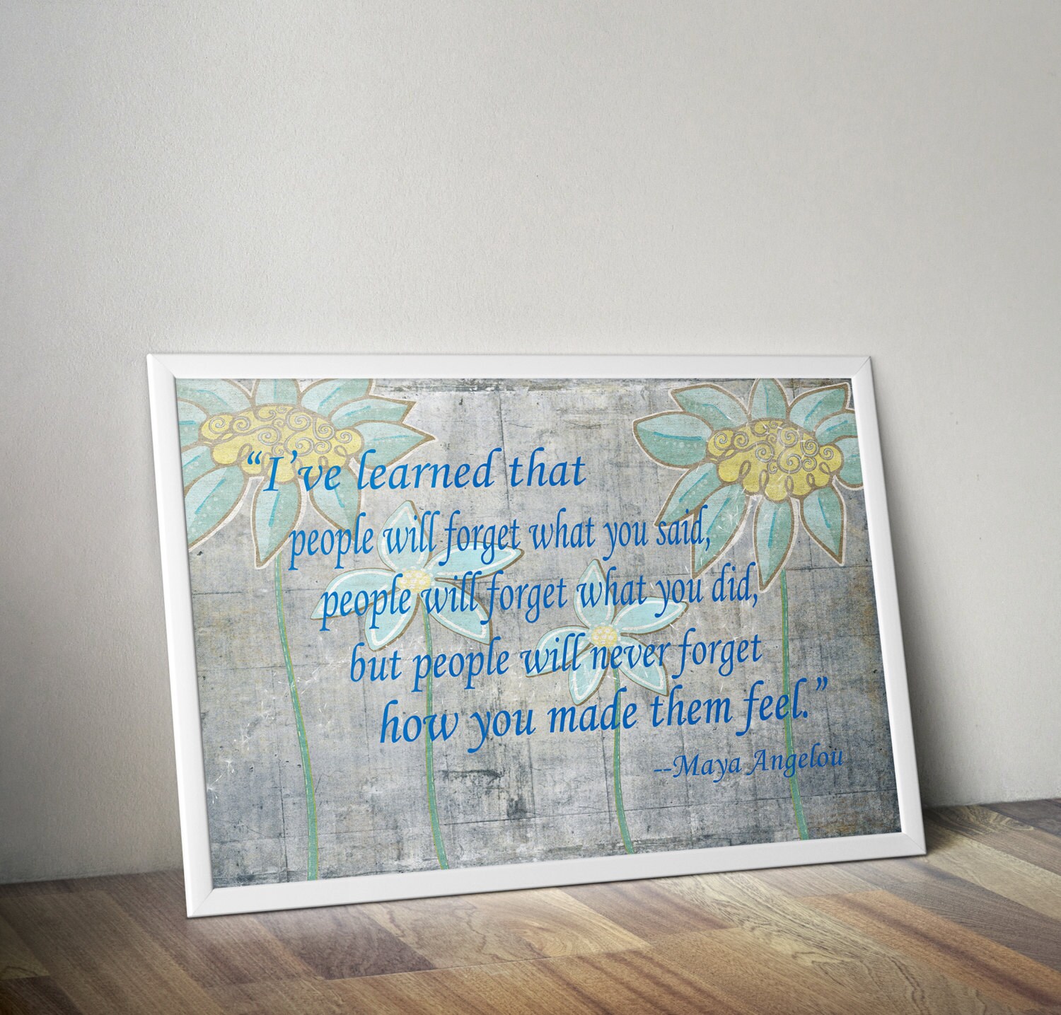 Bundle of 4 Maya Angelou Quote Prints, Maya Angelou Art Prints, African ...