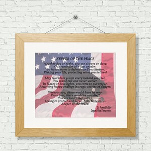 Personalized Police Officer Gift, Police Prayer, Law Enforcement Police ...