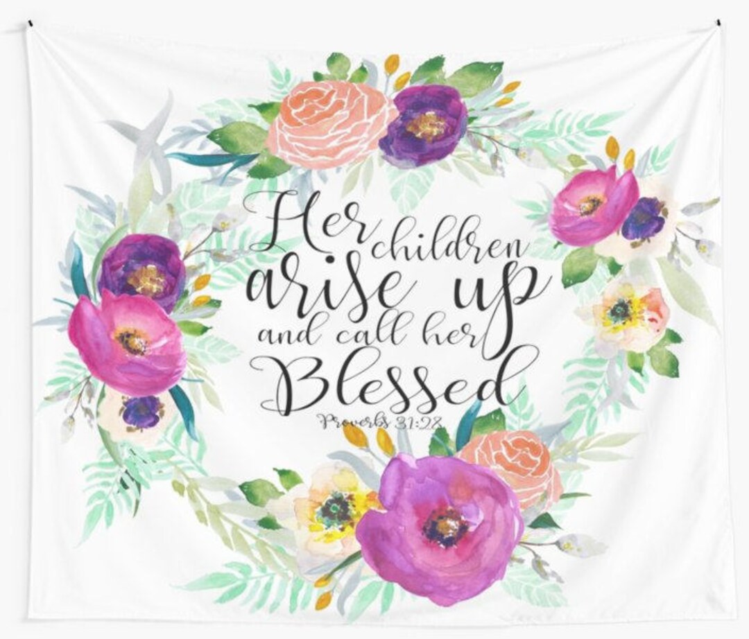Proverbs 31 Wall Tapestry, Proverbs 31 Woman Wall Decor, Proverbs 31 ...