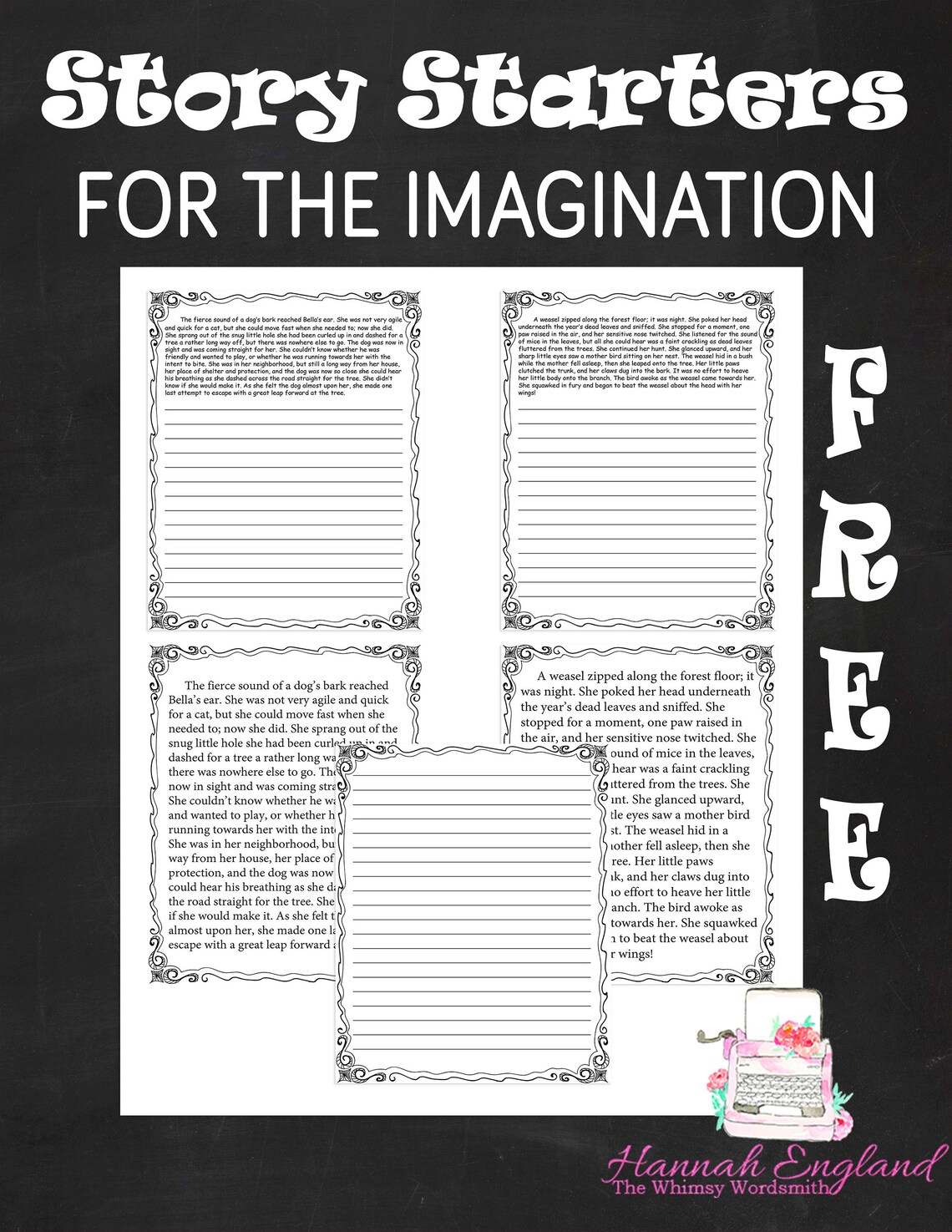 STORY STARTER FREEBIE, Free Writing Prompts, Kids Writing Activity ...