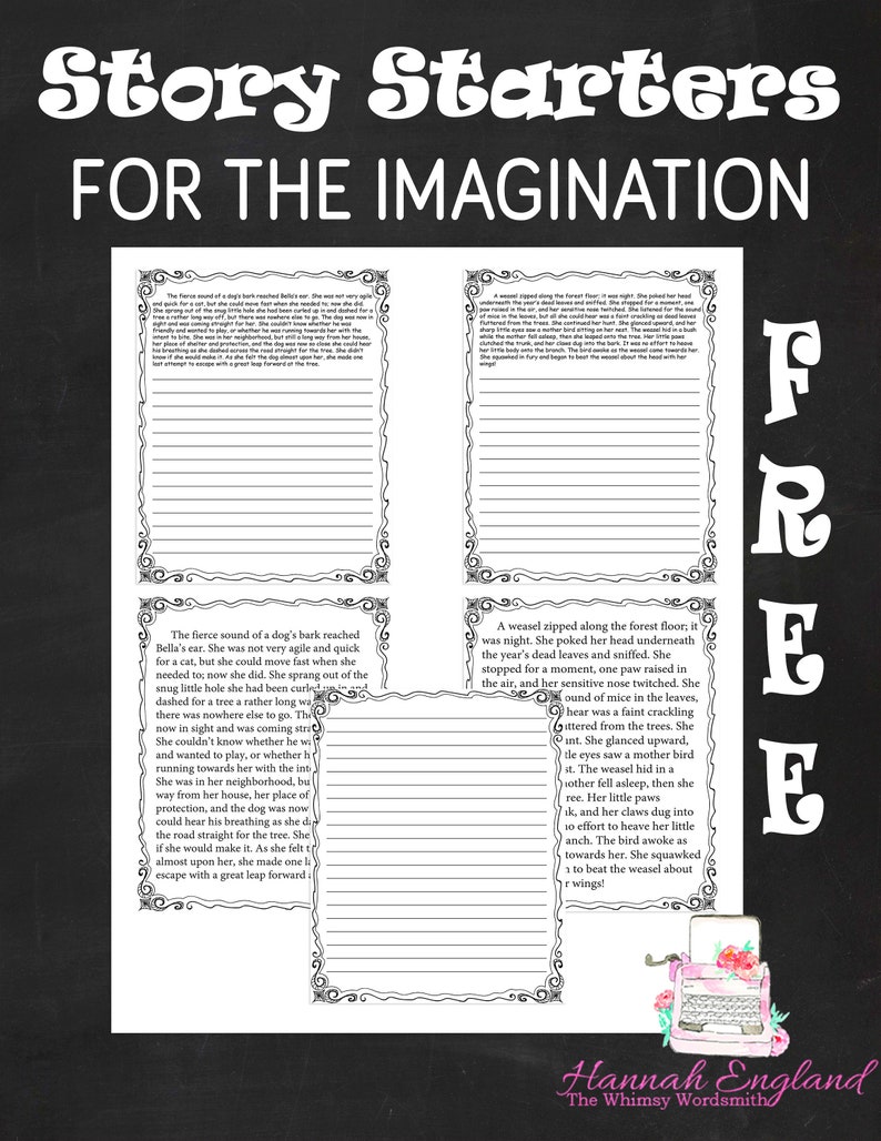 STORY STARTER FREEBIE, Free Writing Prompts, Kids Writing Activity ...