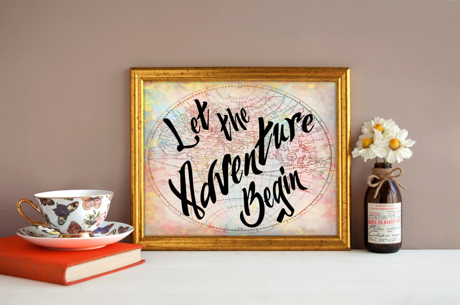 Digital Vintage Maps Vintage Map Quote Print Map Quote - Etsy