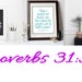 Proverbs Bible Verse Printable Bundle, Proverbs 31:30, Proverbs 31 ...