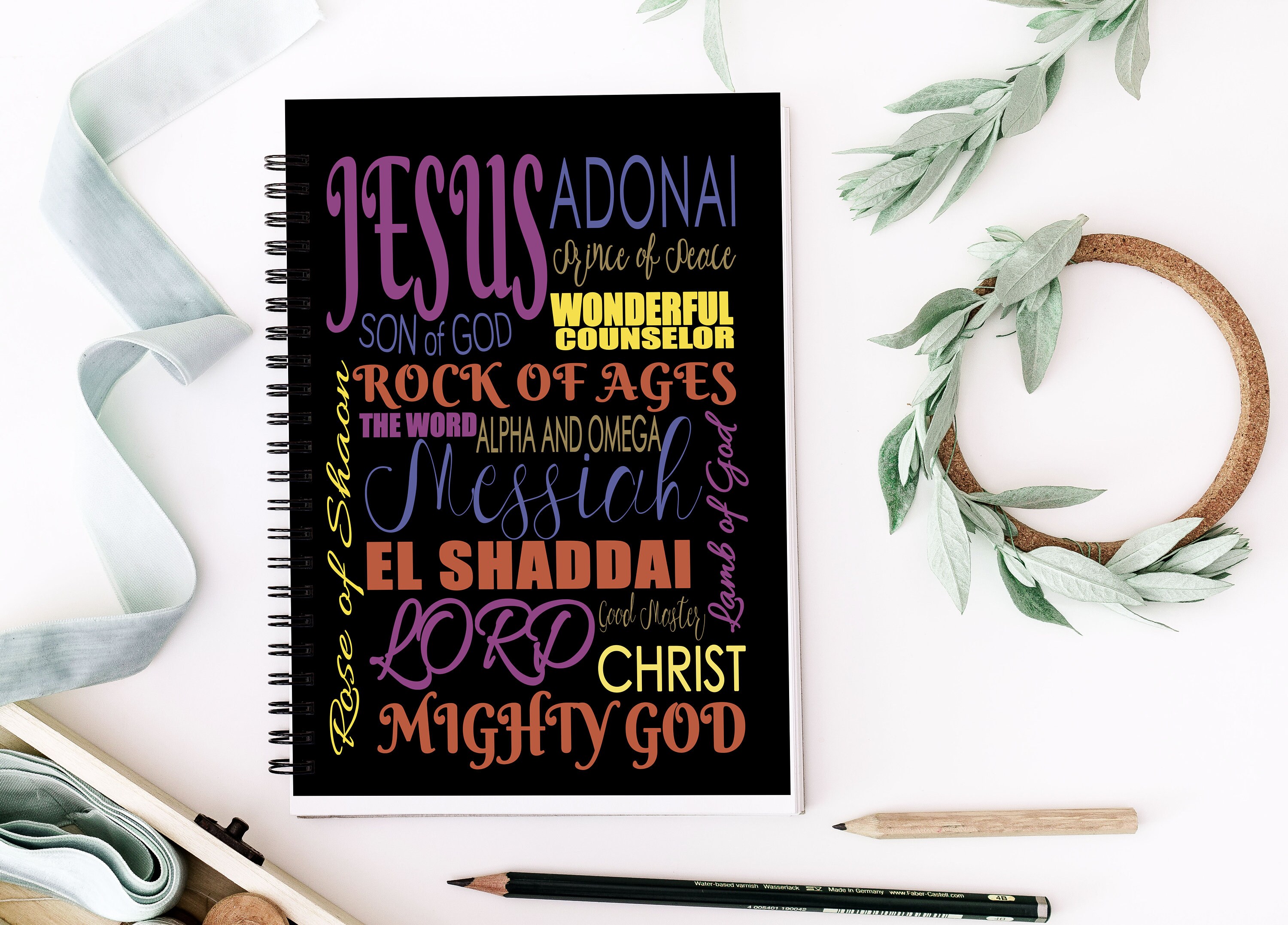 Names of Jesus Notebook, Christian Gift, Prayer Journal - Etsy