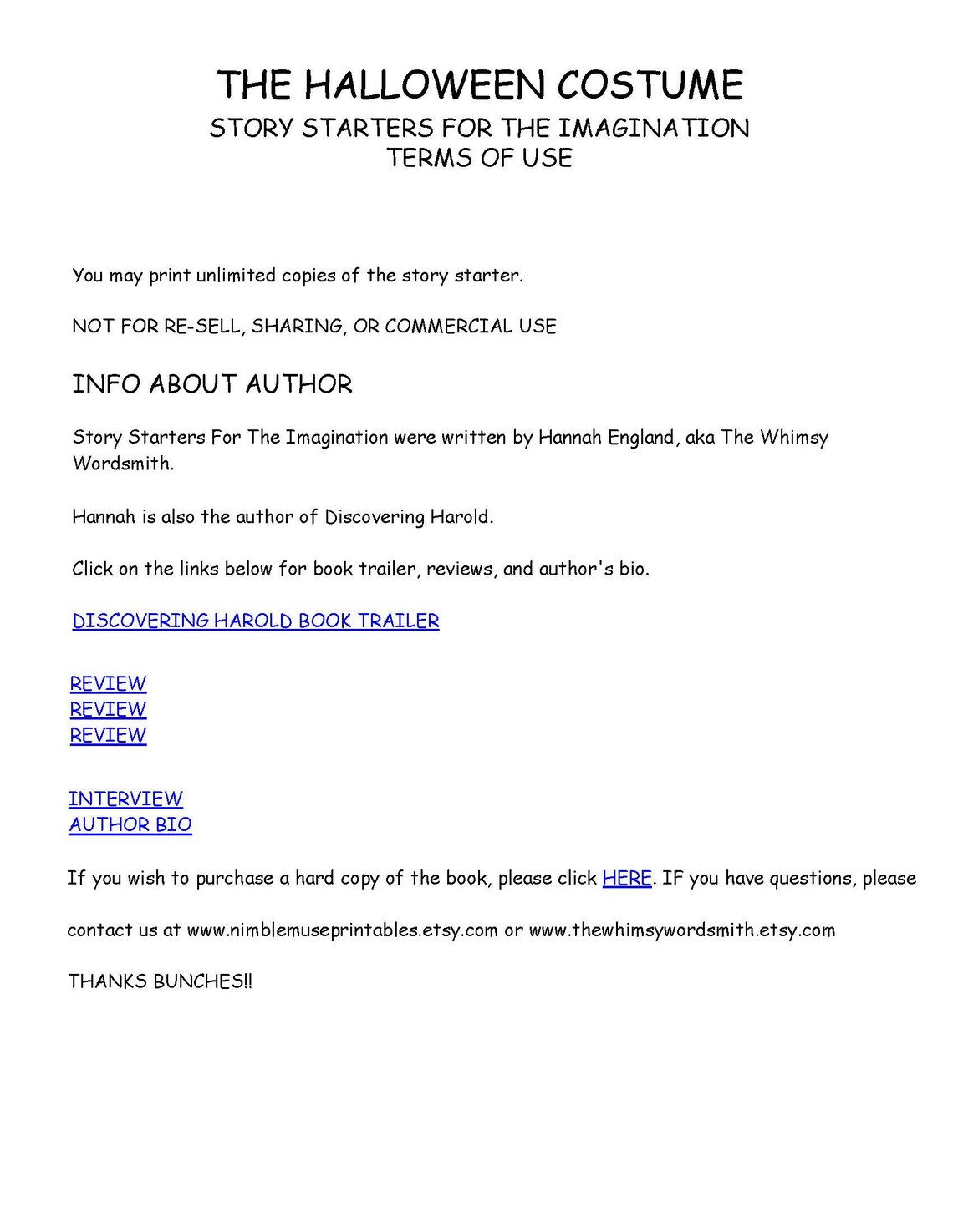 Halloween Story Starter, Writing Prompt, Kids Halloween Writing ...