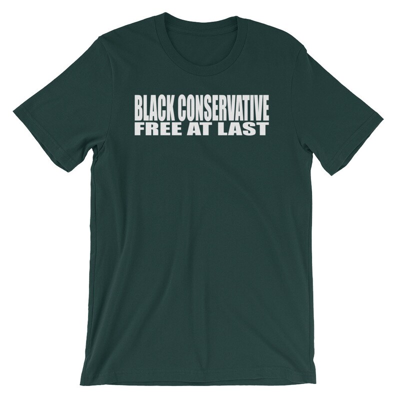 Black Conservative Free at Last Tshirt, Black Republican T-shirts ...