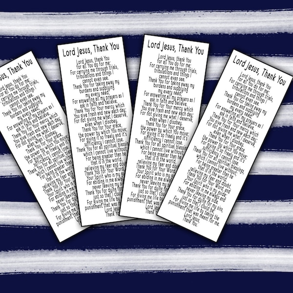 Thank You Bookmark - Etsy