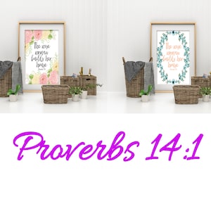 Proverbs Bible Verse Printable Bundle, Proverbs 31:30, Proverbs 31 ...