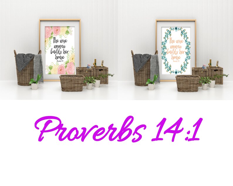 Proverbs Bible Verse Printable Bundle, Proverbs 31:30, Proverbs 31 ...