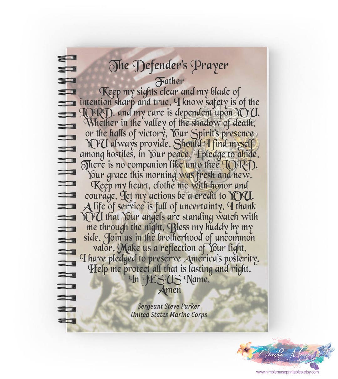USMC Gifts, Personalized Marine Gift, Military Notebook, Military Gift ...
