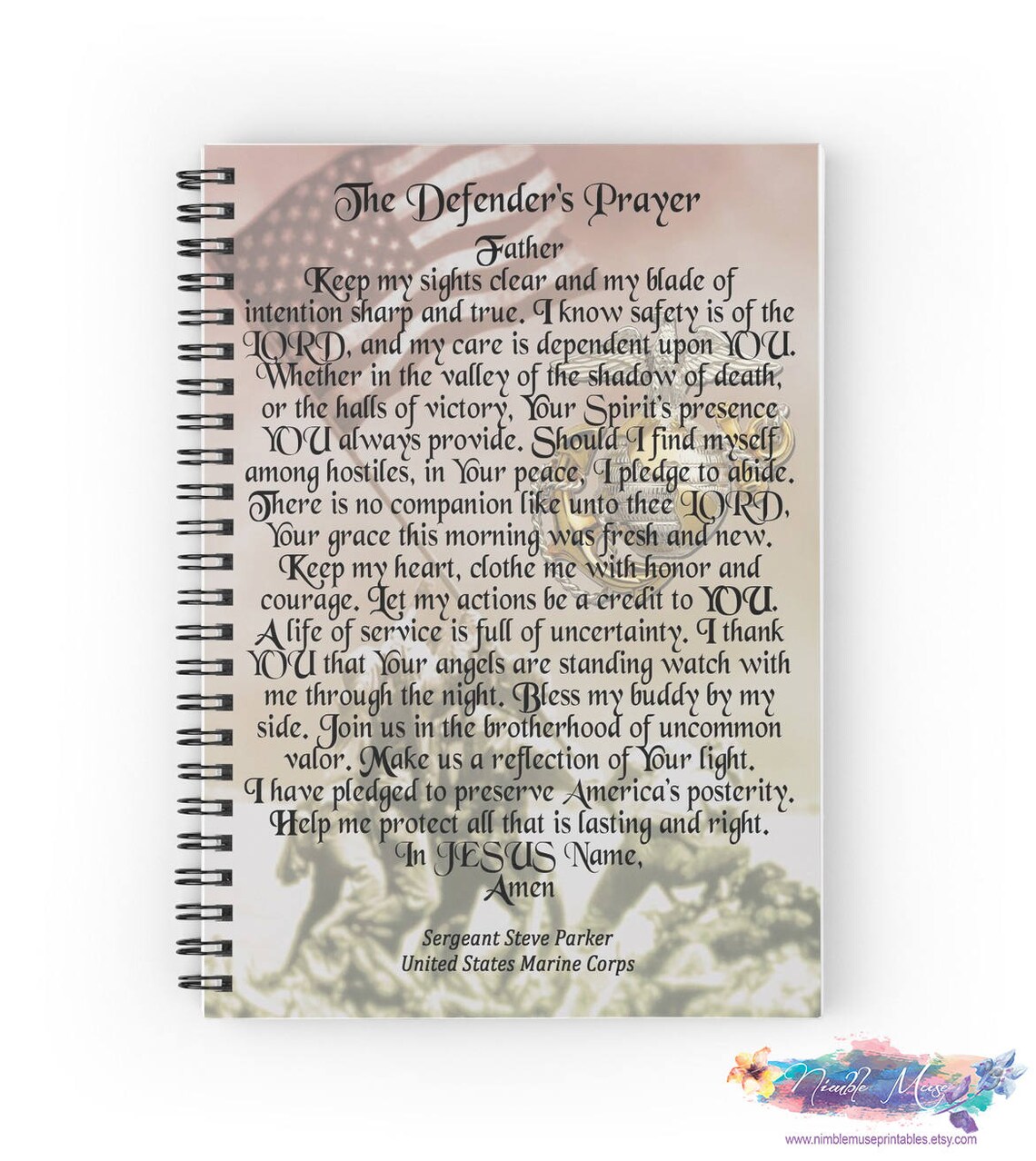 USMC Gifts, Personalized Marine Gift, Military Notebook, Military Gift ...
