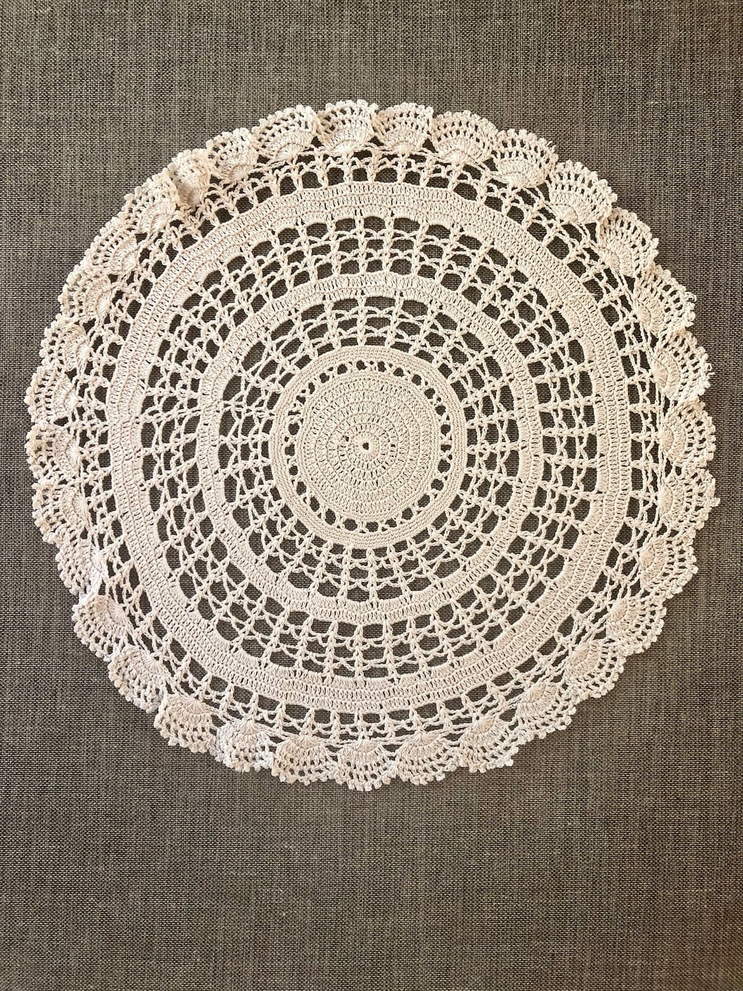 Vintage Crochet Doily, Cream 1930s Vintage Doily - Etsy