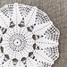 Vintage Crochet Doily Star Pattern White Lace Doily - Etsy
