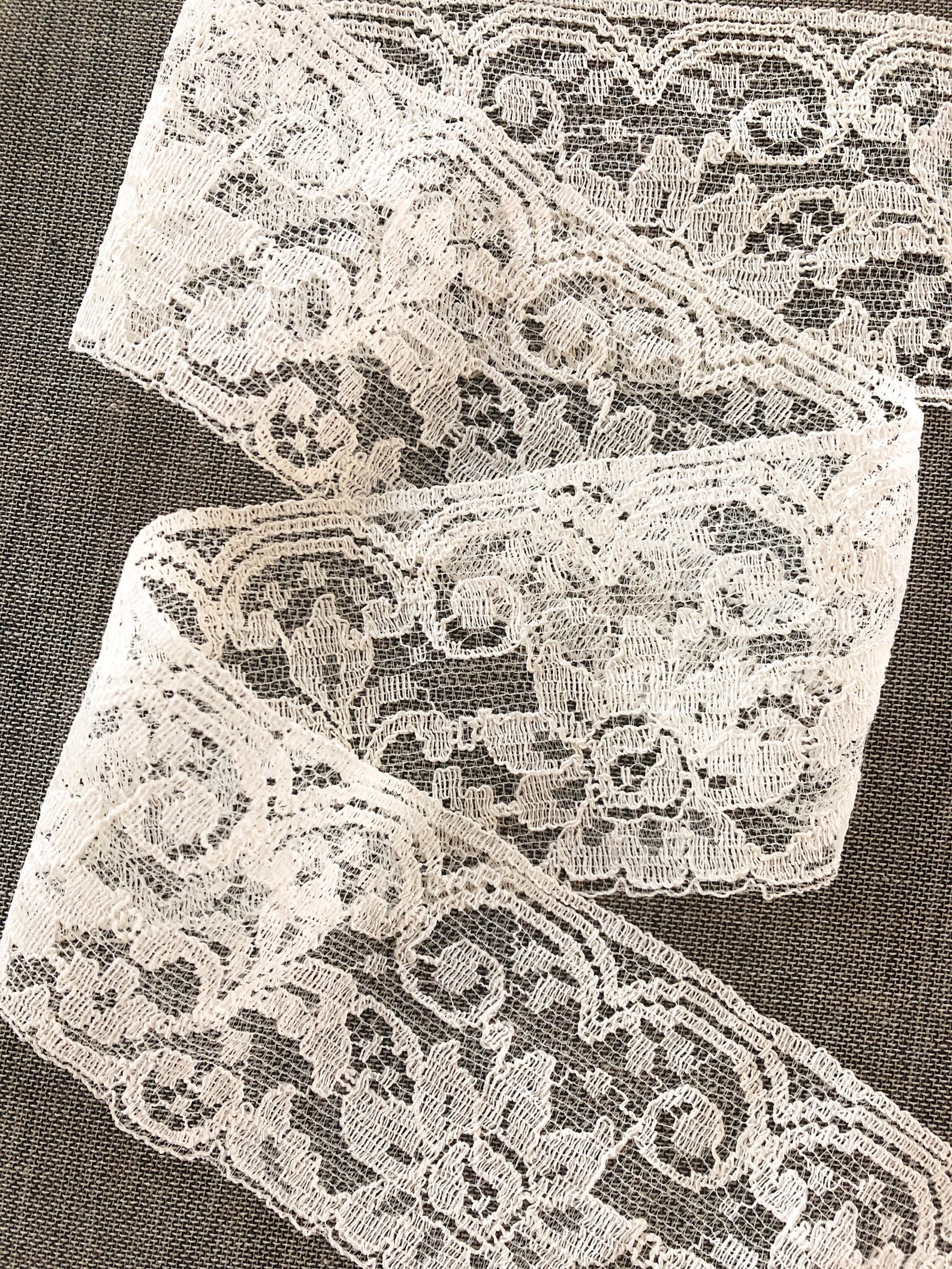 Vintage Lace Trim Fine White Floral Net Lace 2.75 Wide - Etsy