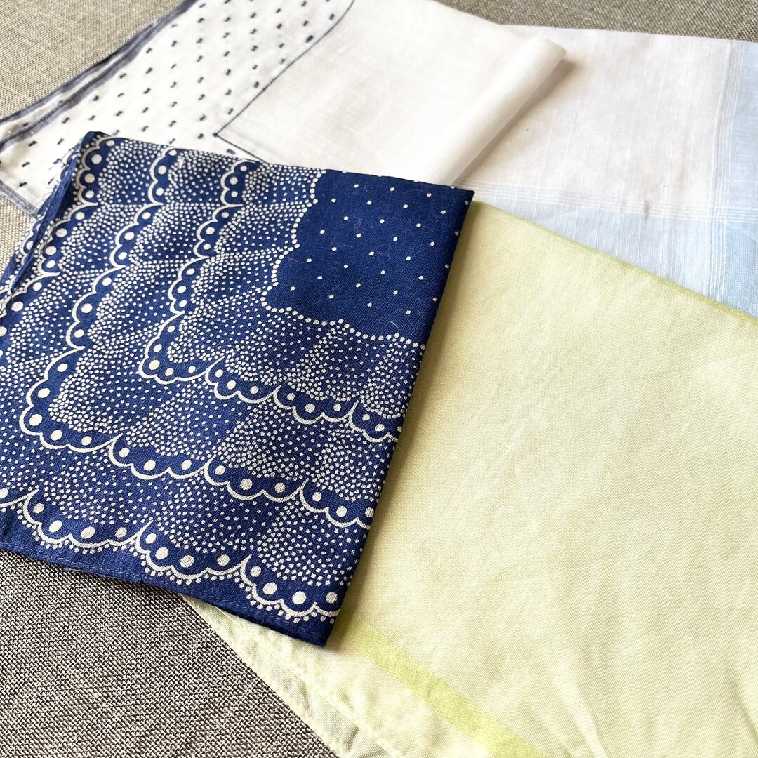 Vintage Handkerchief Bundle, 4 Assorted Colored Vintage Hankies - Etsy