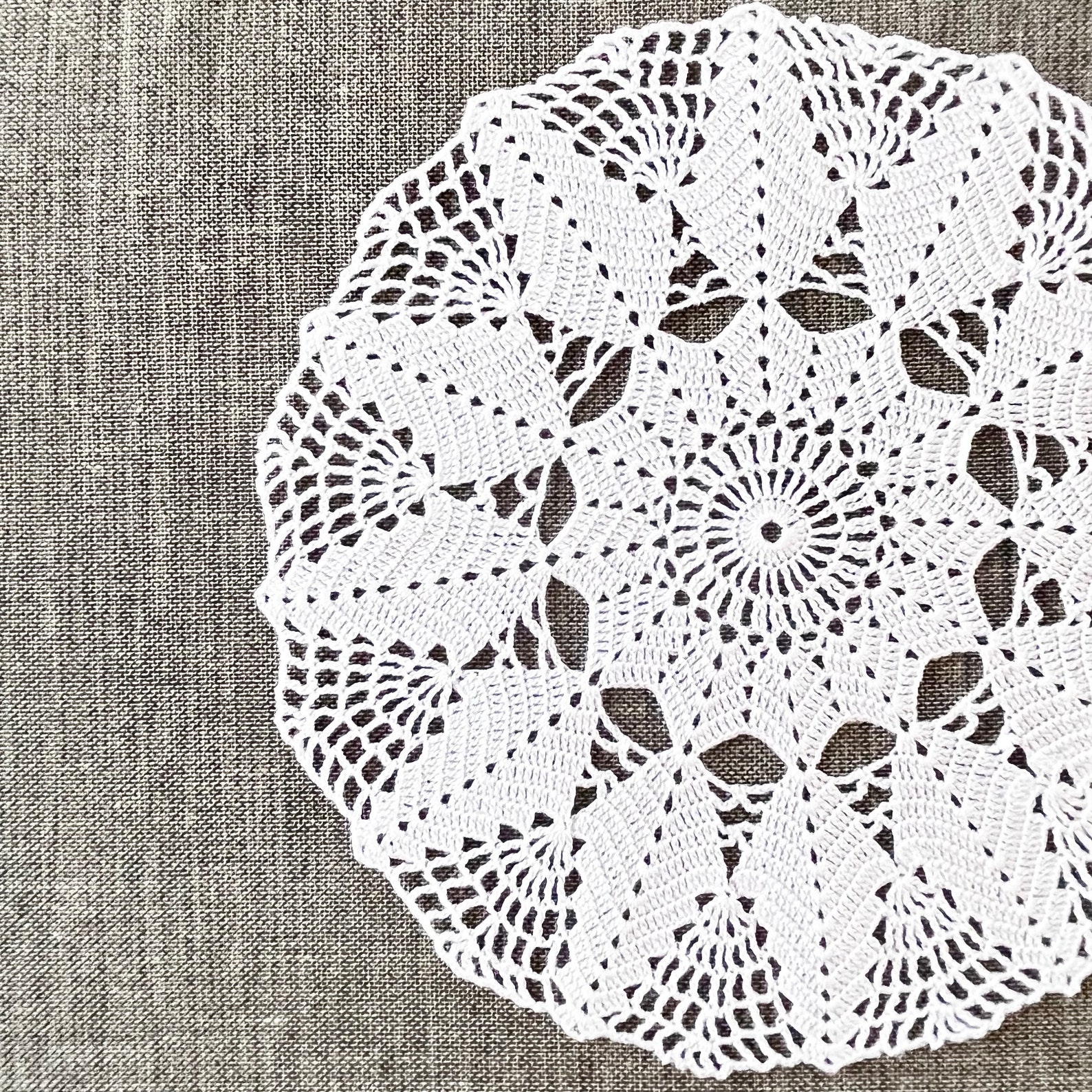 Vintage Crochet Doily Star Pattern White Lace Doily - Etsy