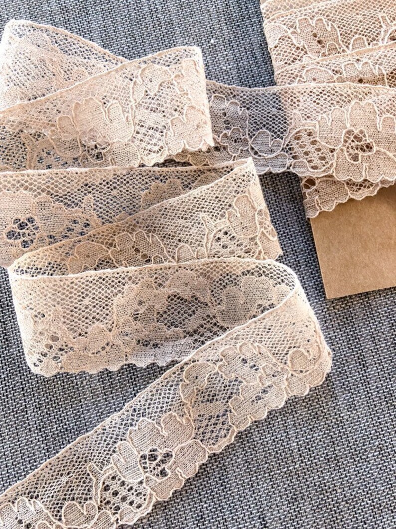Vintage Lace Trim 1wide Floral Cotton Alencon Lace - Etsy