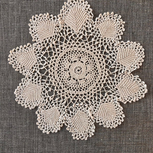 Ecru Crochet Leaf - Etsy