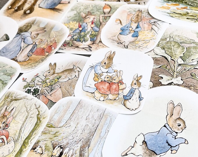 Peter Rabbit Illustrations, 16 Vintage Beatrix Potter Book Pictures ...