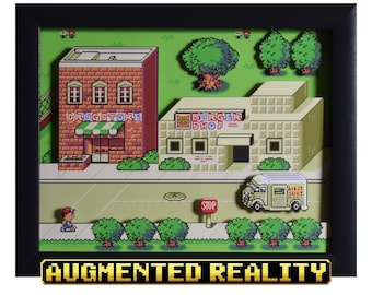 Nintendo Shadow Box | Etsy