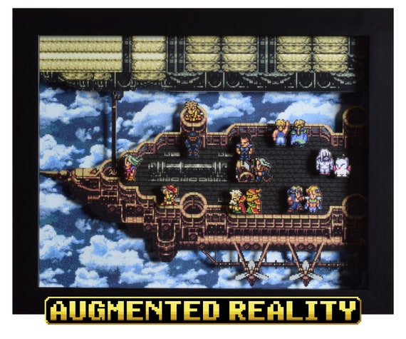 Final Fantasy III (VI) Shadow Box – The Falcon – SNES – 3D Shadow Box ...