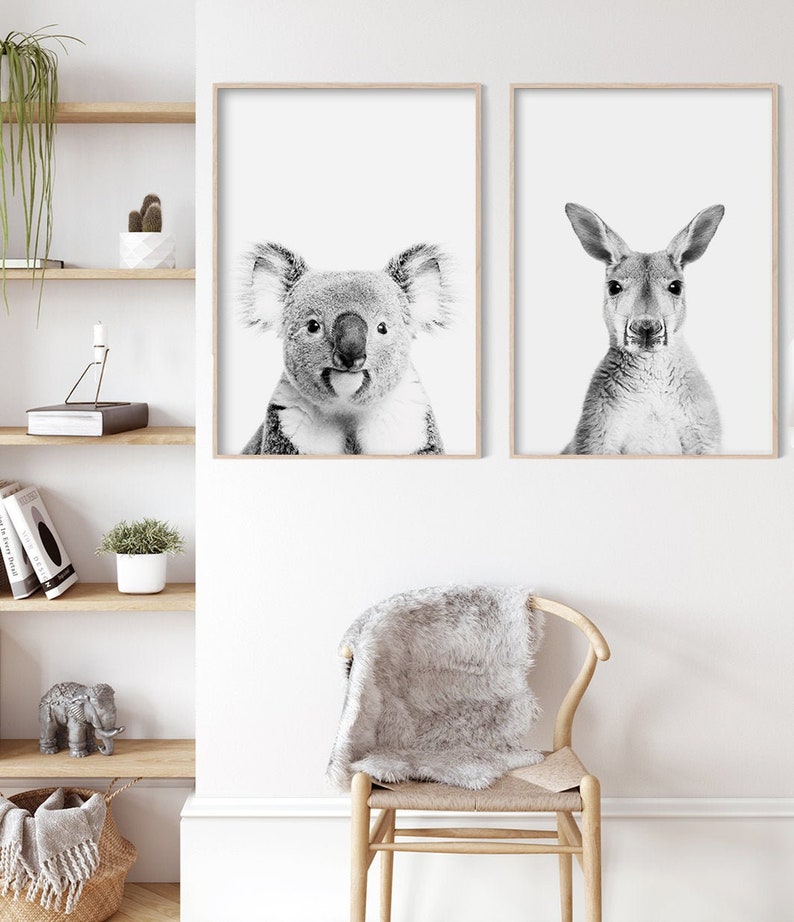 Set of 2 Australian Prints Native Australian Animal Prints - Etsy Australia