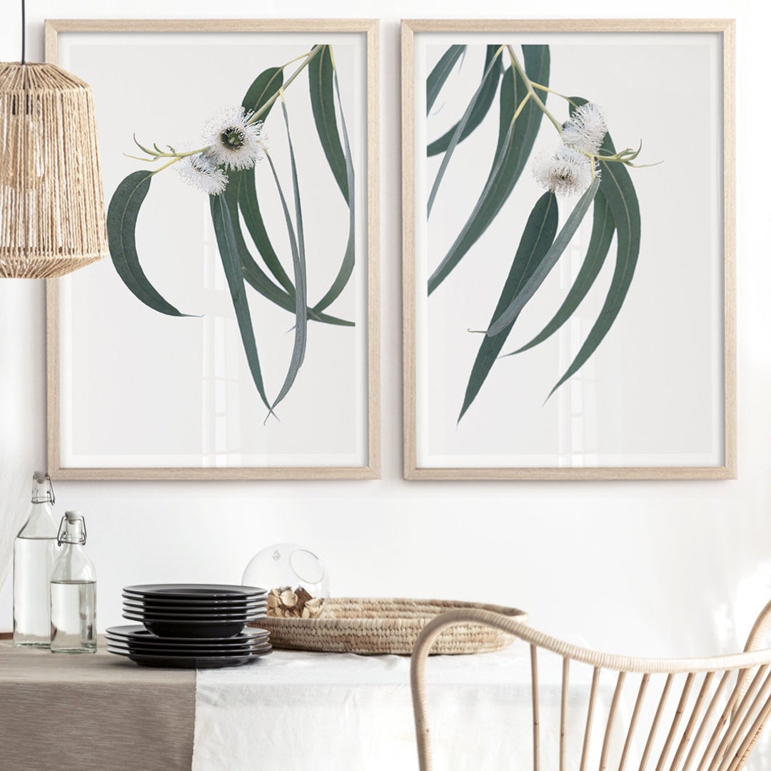 Australian Wall Art | Eucalyptus Leaves Prints | Set of 2 Prints ...
